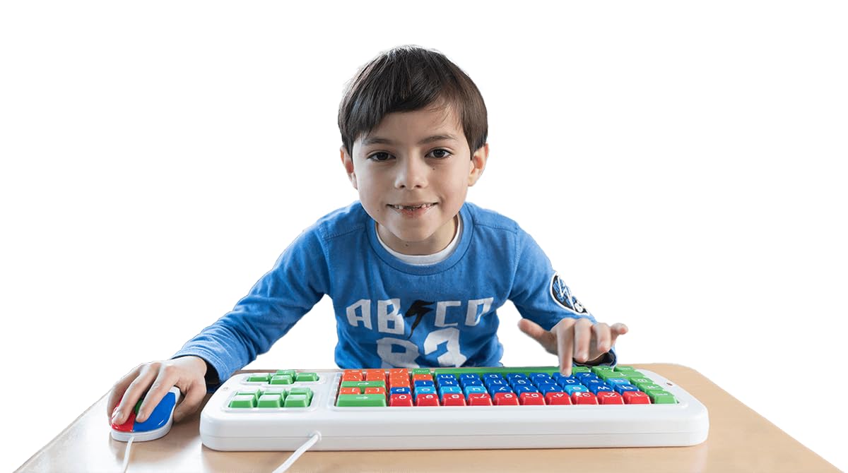 Clevy Kids Mouse - Colorful Ergonomic USB Computer and Laptop Kids Mouse for School and Home Computer Use - Wired Children Friendly - Compatible with Windows, macOS, Chromebook