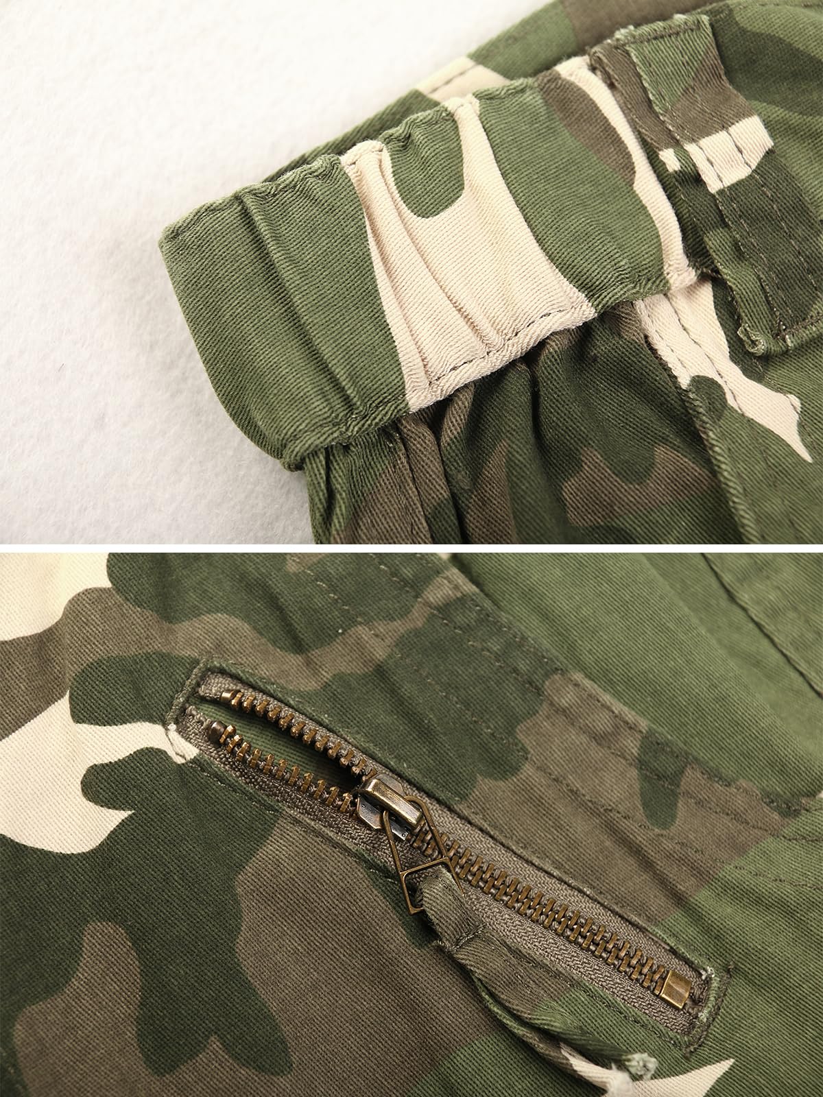 Mesinsefra Womens Cargo Pants with Pockets Outdoor Casual Ripstop Camo Military Combat Construction Work Pants Camo 34-10