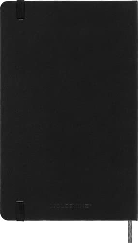 Moleskine Smart Notebook, Large, Plain, Black, Hard Cover (5 x 8.25)