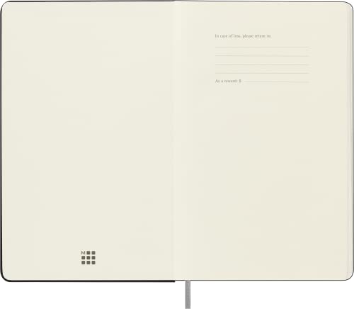 Moleskine Smart Notebook, Large, Plain, Black, Hard Cover (5 x 8.25)