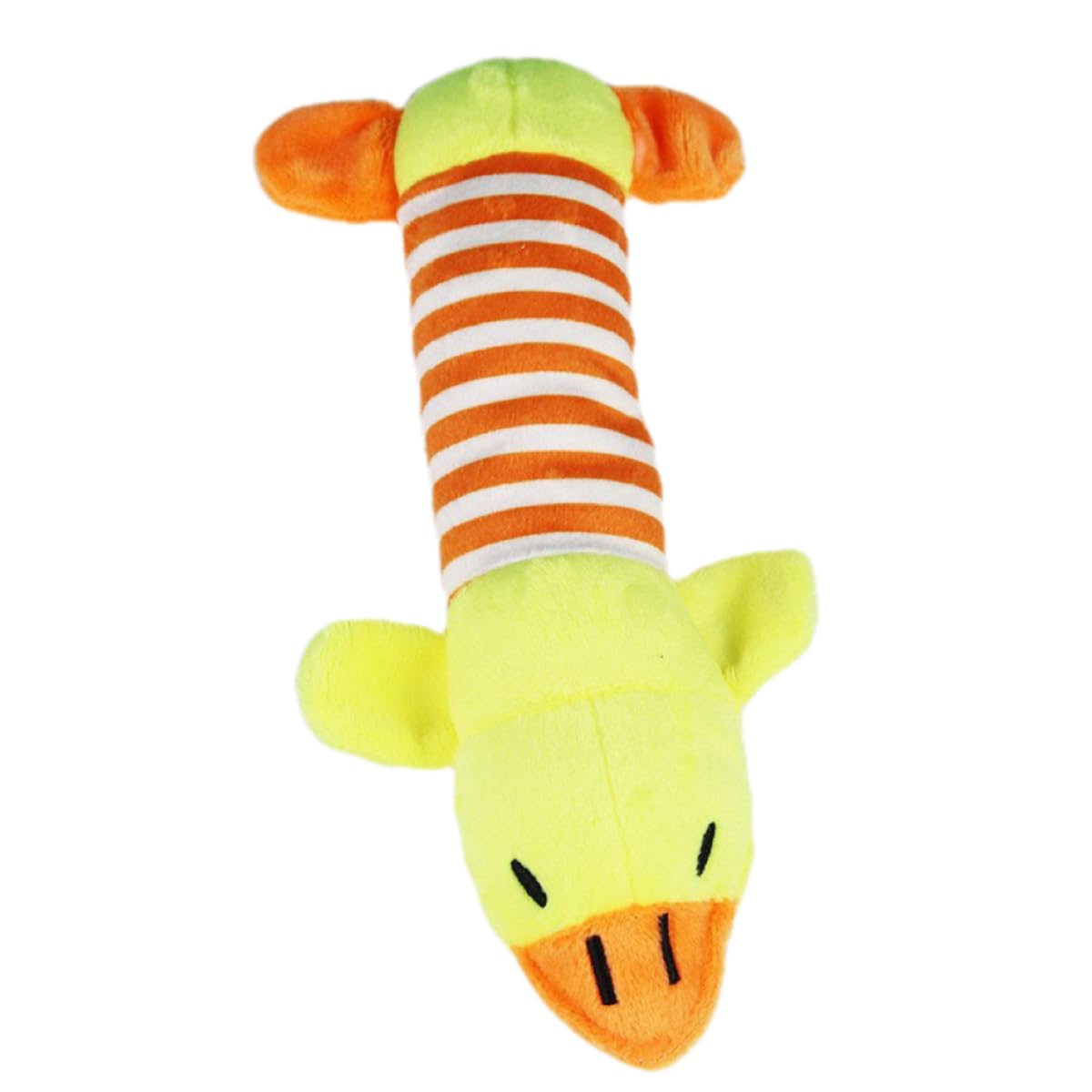 DURAGS Interactive Dog Toys with Reinforced Fabric - Set of 3 Unique Styles for Chewing and Play (Yellow Duck)