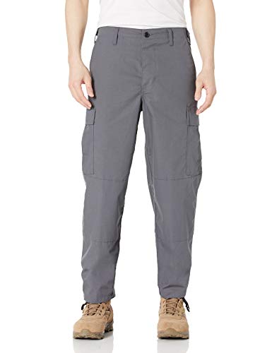 Tru-Spec Men's BDU Pants - Tactical Uniform Pants for Military and Law Enforcement, 65/35 Poly Cotton Blend, Charcoal Grey, Medium