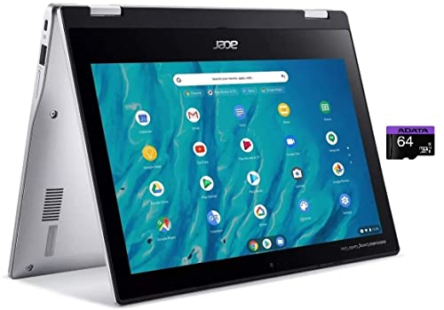Acer Chromebook Spin 311 Convertible 2-in-1 Laptop, MediaTek MT8183C Octa-Core Processor, 11.6in HD Touch, 4GB LPDDR4, 32GB eMMC, Gigabit, WiFi 5, Bluetooth, Google Chrome