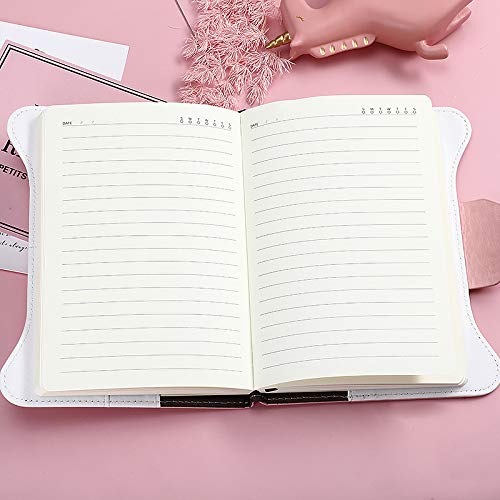 ADELA BOUTIQUE PU Leather Journal Digital Password Notebook Combination Lock Diary