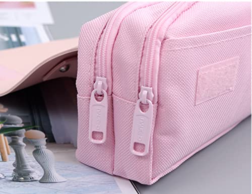 Kawaii Cherry Blossom Pencil Bag Pink Sweet Pencil Case Large Capacity Stationery Pouch School Supplies Makeup Bag Cute Pencil Case (Pink)