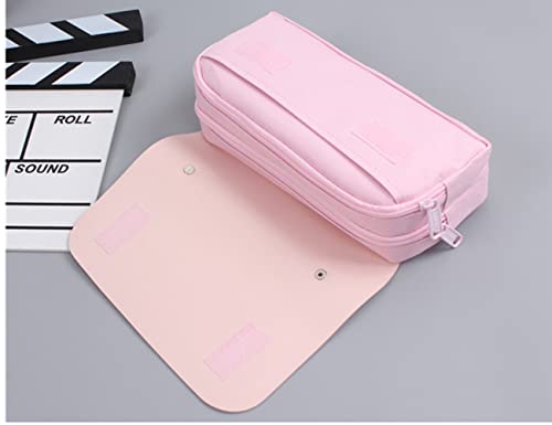 Kawaii Cherry Blossom Pencil Bag Pink Sweet Pencil Case Large Capacity Stationery Pouch School Supplies Makeup Bag Cute Pencil Case (Pink)