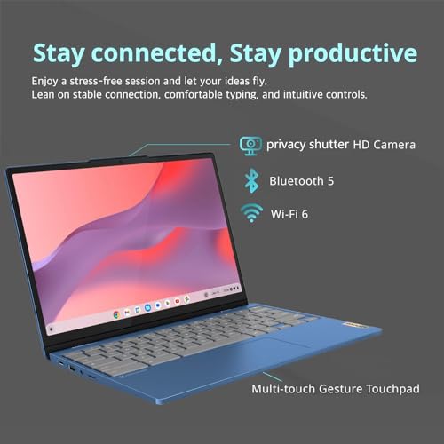Lenovo Flex 3i 2-in-1 Chromebook Tablet - 12.2" Touchscreen, Wi-Fi 6, USB-C, Long Battery Life, HDMI, 4GB RAM, 64GB eMMC - Kids Laptop