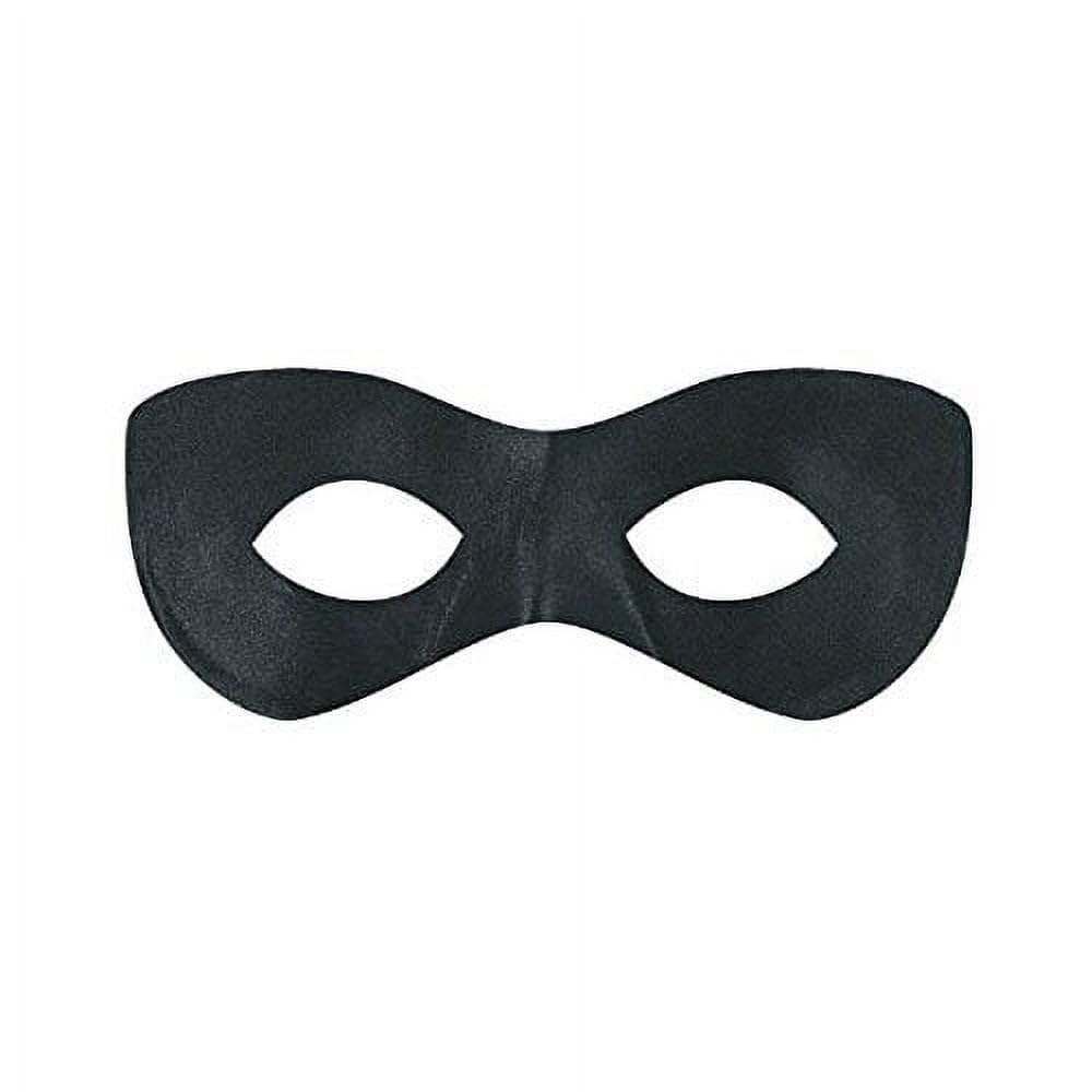 amscan Game Ready Team Spirit Party Super Hero Mask Accessory, Black, One Size, 2 7/8inch x 8 1/4inch
