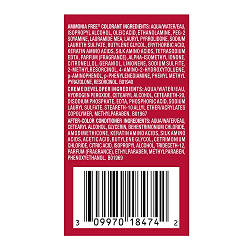 Revlon Colorsilk Beautiful Color Permanent Hair Color, Long-Lasting High-Definition Color, Shine & Silky Softness with 100% Gray Coverage, Ammonia Free, 042 Medium Auburn, 1 Pack