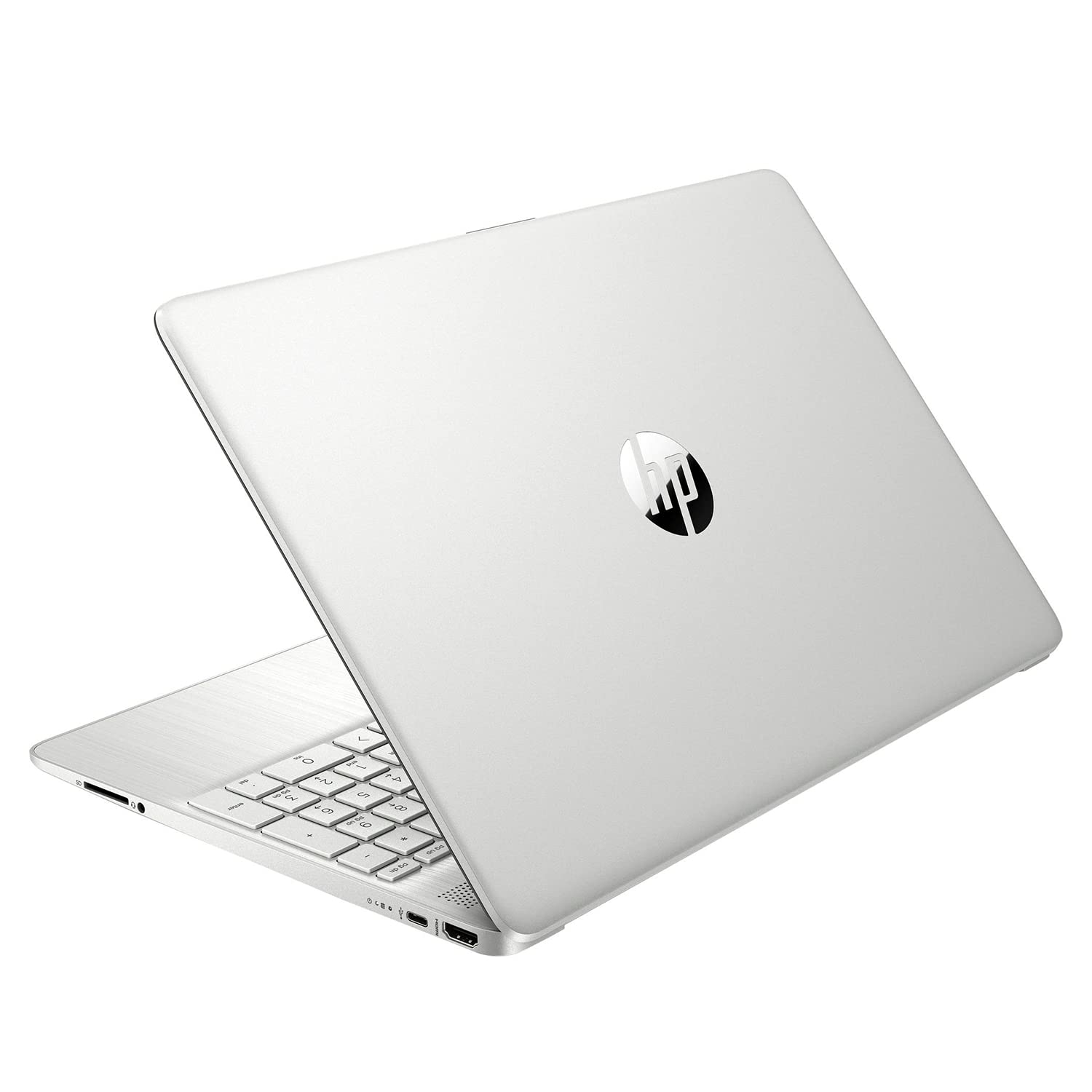 HP 15 Notebook, 15.6" HD Screen, Intel Core i3-1115G4, 16GB DDR4 RAM, 1TB PCIe SSD, Webcam, HDMI, SD Card Reader, Wi-Fi, Windows 11 Home, Natural Silver