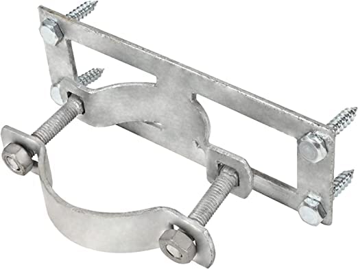 Steel 2 Wood Fence Bracket(24-Pack),Chain Link Wood Adapter,Wood Fence for Steel Post Panel Attachment Adapter Bracket