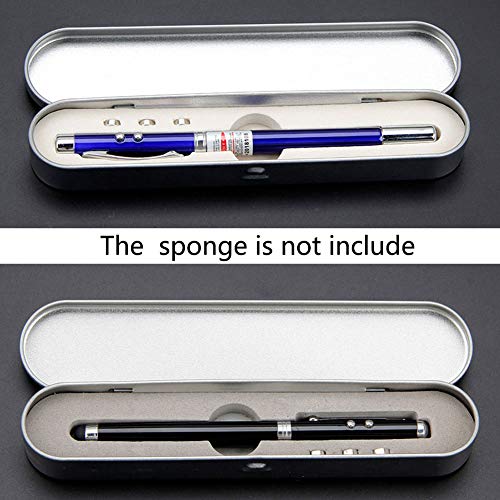5 Pcs Metal Hinged Tin Stationery Box Small Pencil Case Rectangular Empty Hinged Tins Box Containers Storage Home Organizer for Pen Pencil,Makeup Brushes,Syringe and Ect