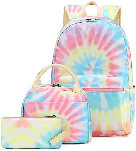 CAMTOP Girls Backpack with Lunch Box set Teen Backpack for School Bookbag