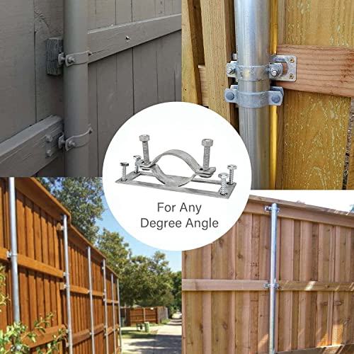 Steel 2 Wood Fence Bracket(24-Pack),Chain Link Wood Adapter,Wood Fence for Steel Post Panel Attachment Adapter Bracket