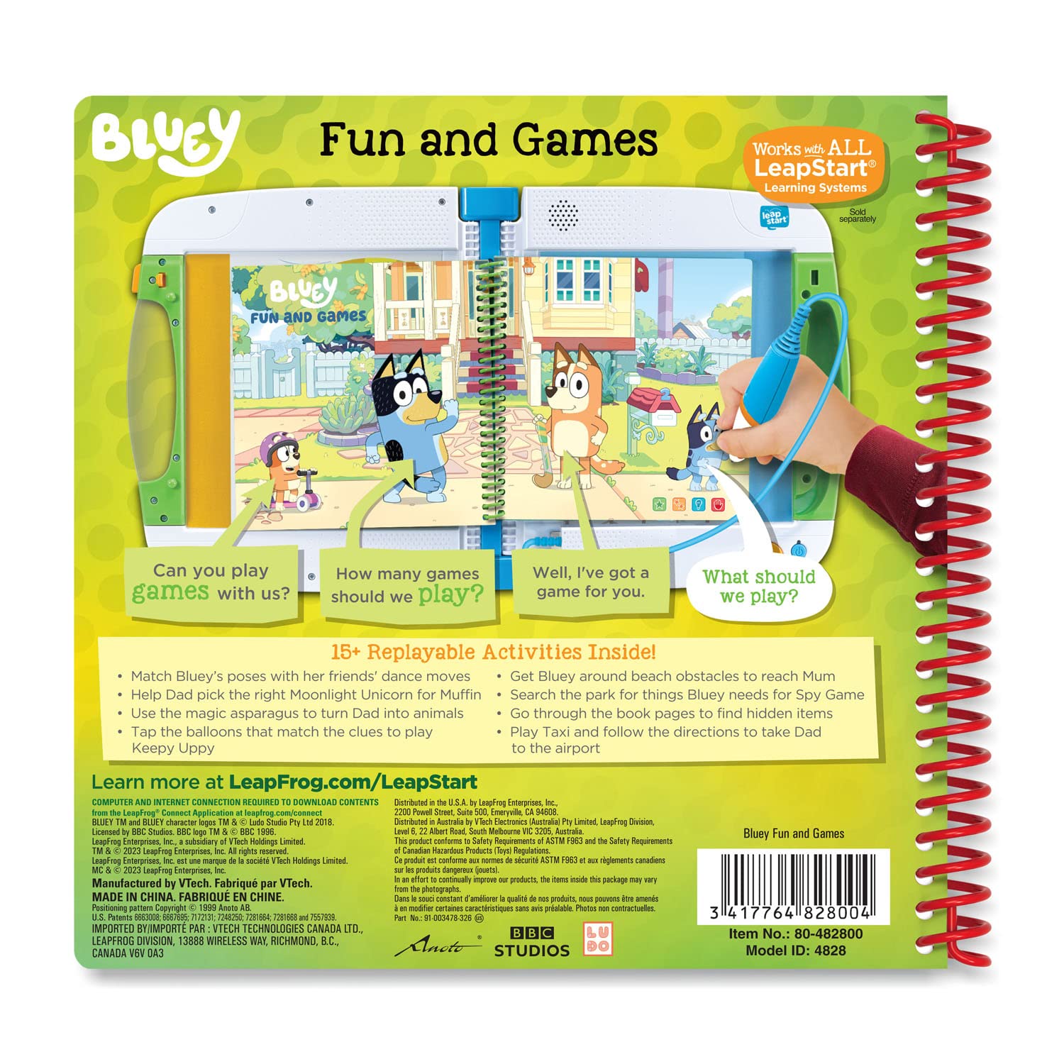 LeapFrog LeapStart Bluey Fun and Games