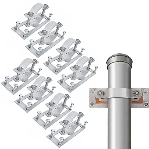 Steel 2 Wood Fence Bracket(24-Pack),Chain Link Wood Adapter,Wood Fence for Steel Post Panel Attachment Adapter Bracket
