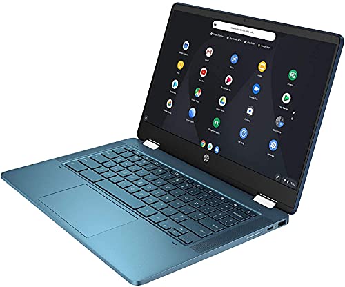 HP X360 Chromebook,14inch 2-in-1 Convertible Touchscreen, Intel Celeron N4020 Processor Up to 2.80GHz (4GB Ram 64GB SSD, Webcam, Chrome OS) (Renewed)
