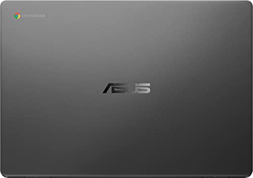 2022 Premium ASUS Thin Light Chromebook Laptop, 14" HD Nano-Edge Display, Intel Celeron N3350 (Upto 2.4GHz), 4GB RAM, 32GB eMMC,Webcam, WiFi, Bluetooth, Long Hour Battery, Chrome OS +HubxcelAccessory