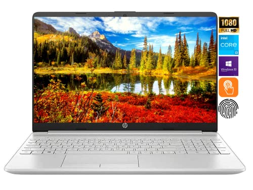 HP 15.6" FHD Touchscreen Business Laptop, 11th Gen Intel Core i3-1115G4 Processor, Windows 10 Pro, 12GB RAM, 256GB SSD, HDMI, WiFi 5, Fingerprint Reader, Long Battery Life, PCS