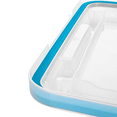 Sterilite 80 Quart Clear Plastic Stackable Storage Container Box Bin with Air Tight Gasket Seal Latching Lid Long Term Organizing Solution, 16 Pack
