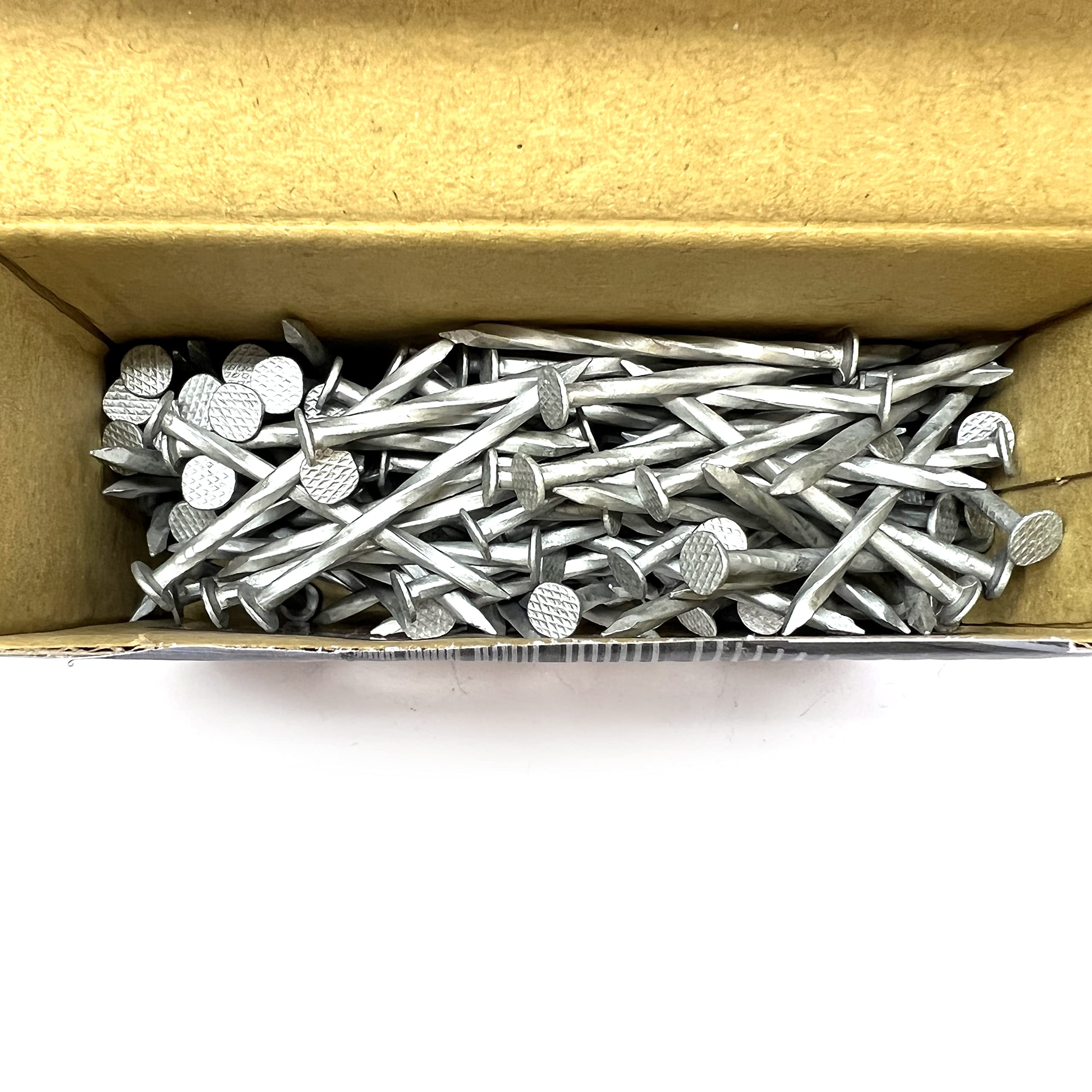 Huttig-Grip Fence Deck Nails 2 inches 6d for Wood Fencing HGN6OGSTDK1 Spiral Shank Outdoor Galvanized Finish, 1 lb Pack of 138 Nails
