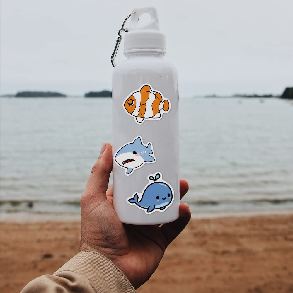 200 PCS Animal Cute Stickers Vinyl Water Bottle Stickers Hydroflask Laptop Phone Skateboard Aesthetic Waterproof Stickers Kids Teens