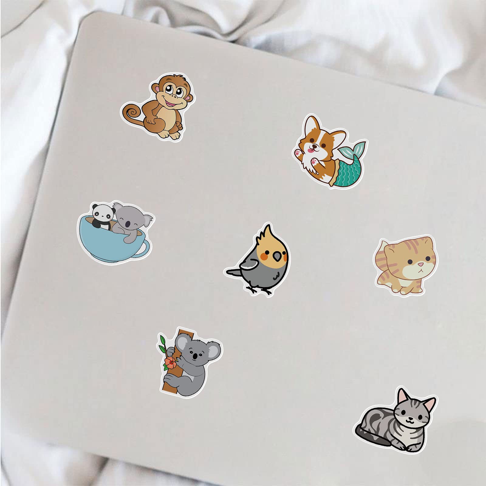 200 PCS Animal Cute Stickers Vinyl Water Bottle Stickers Hydroflask Laptop Phone Skateboard Aesthetic Waterproof Stickers Kids Teens
