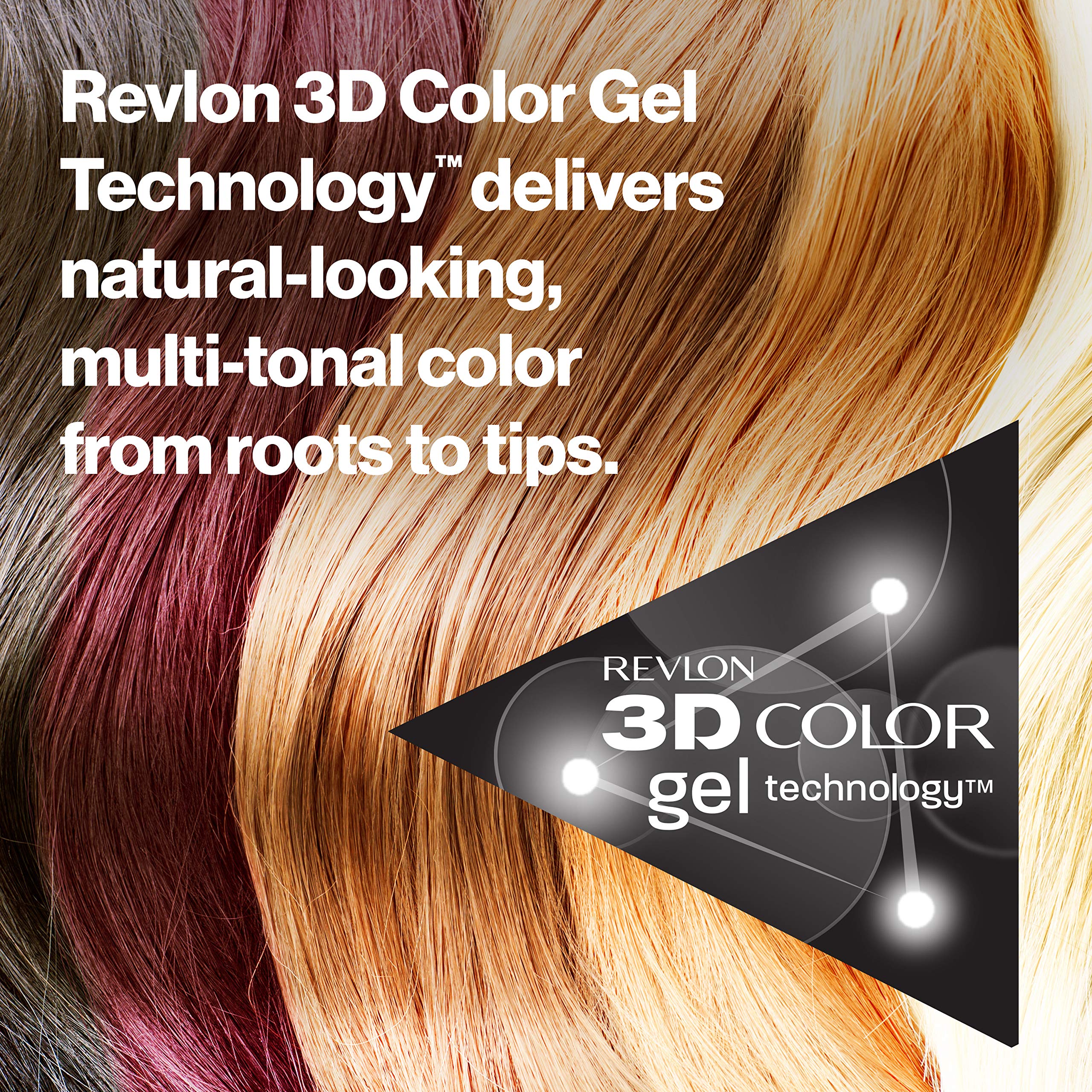 Revlon Colorsilk Beautiful Color, Permanent Hair Dye with Keratin, 100% Gray Coverage, Ammonia Free, 51 Light Auburn (Pack of 3)