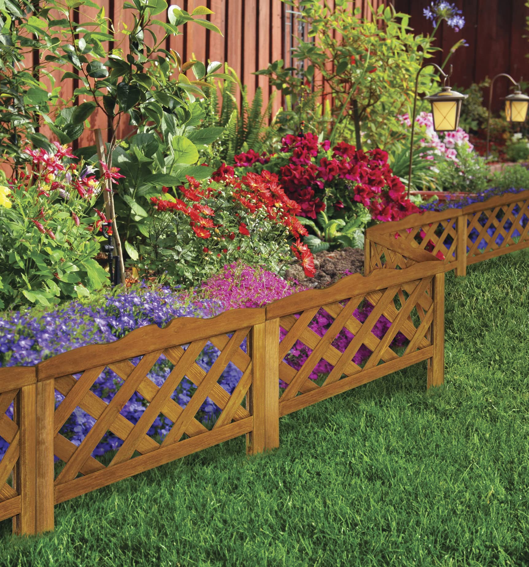 Greenes Fence Lattice Picket Border Fence 19.5 in. L x 19 in. H (12-Pack)