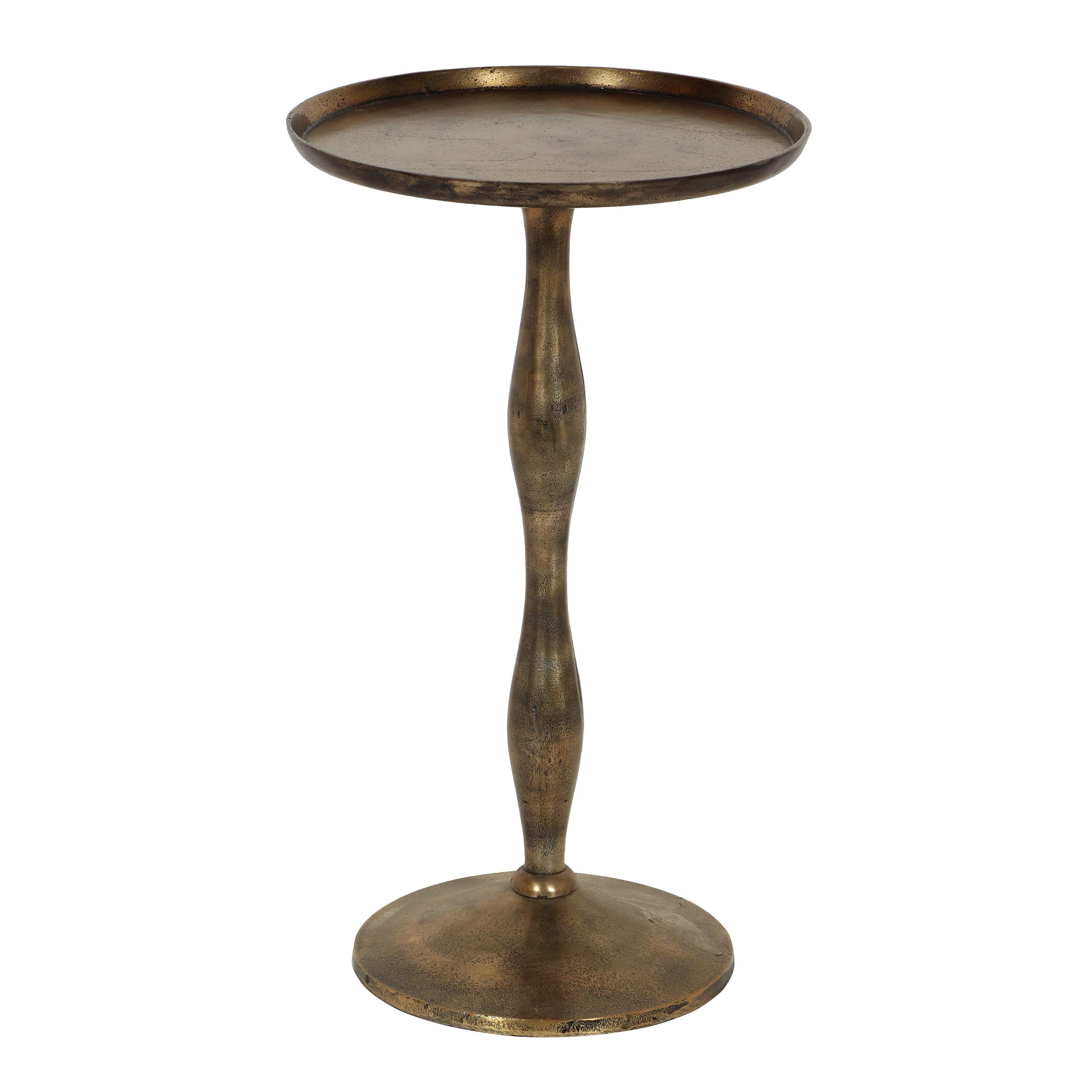 Christopher Knight Home Metter Accent Table, Brass Antique