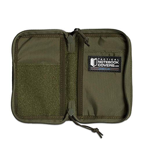 Field Notes 3x5 Notebook Cover System, with 4 Pleated Pen/Marker Slots, Zippered, Cordura Fabric (in Canadian Digital Camo)