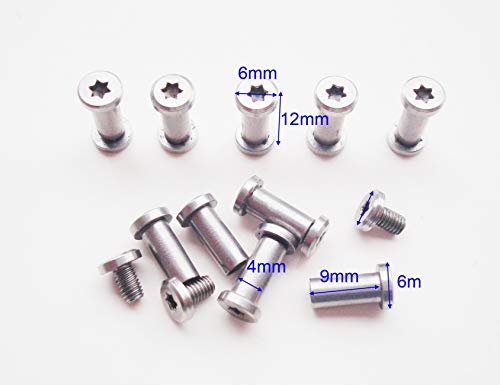 SICODA EDC Knives handle pivot pin screw,survival knife rivets pocket folding knife shaft fasteners,pack 10 sets