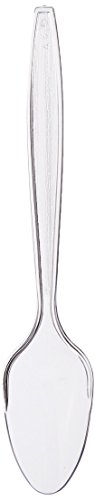 Amscan Big Party Pack Plastic Spoons, One Size, Clear, 6