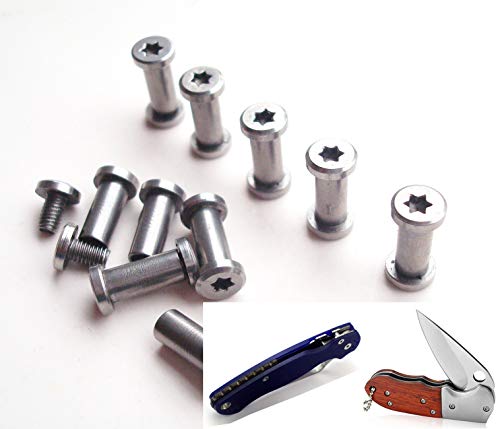 SICODA EDC Knives handle pivot pin screw,survival knife rivets pocket folding knife shaft fasteners,pack 10 sets
