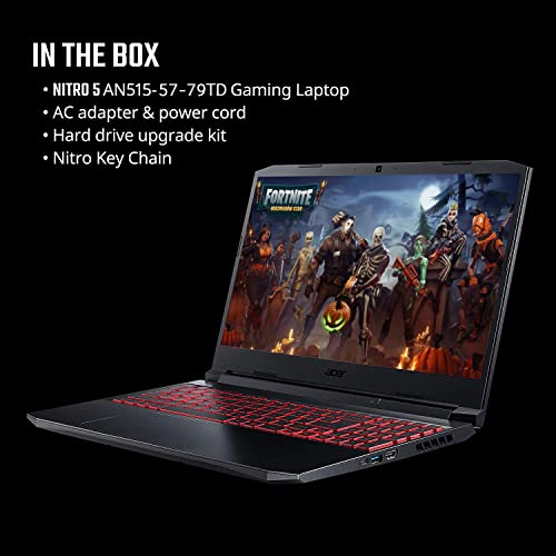 Acer Nitro 5 15.6" FHD 144Hz Gaming Notebook, Intel Core i7-11800H Processor, NVIDIA GeForce RTX 3050 Ti, 4 Ports, Killer Wi-Fi, Backlit Keyboard, HDMI, Webcam, Win 11 Home (64GB RAM | 2TB SSD)