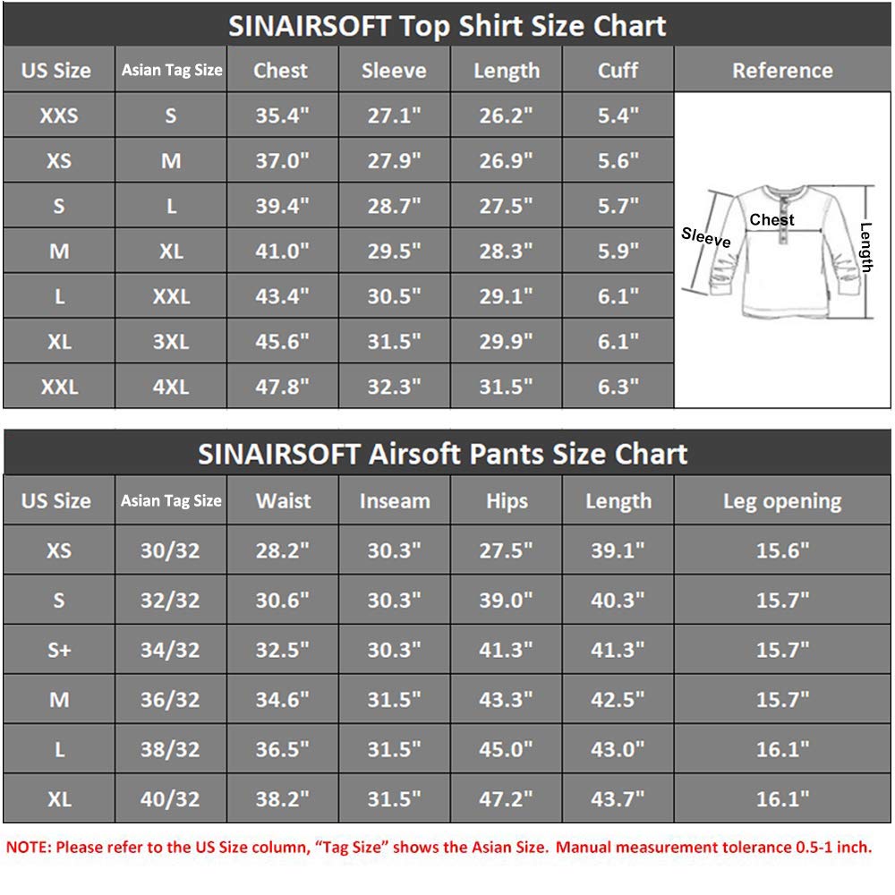 SINAIRSOFT Tactical Pants with Knee Pads, Army Airsoft Combat BDU Pants