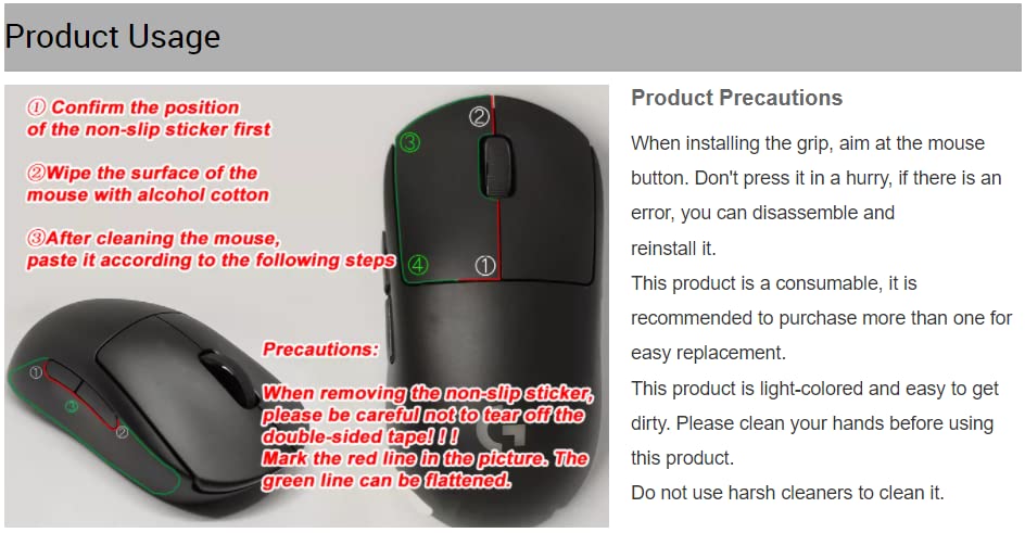 Hokeyio Mouse Grip Tape Sticker for Razer Basilisk Ultimate/X HYPERSPEED Non Slip Suck Sweat Pre Cut Easy Instand Blood X