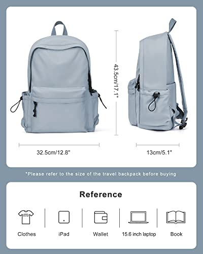 Backpacks For School Backpack For College Bookbag For Women School Bag Book Bags Waterproof Gym Backpack For Women Men Simple Aesthetic Backpack Blue