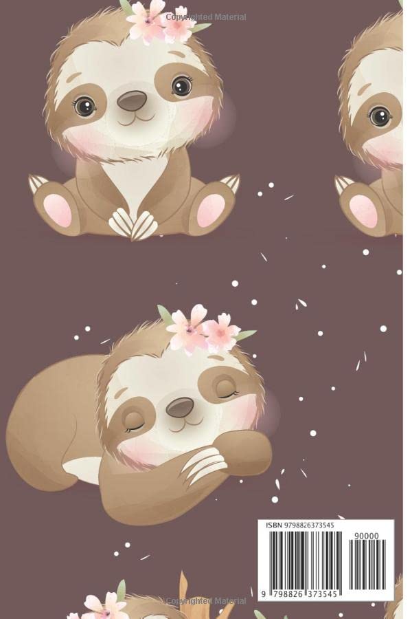 Composition Notebook:: Cute Kawaii Sloth for kids; Girls and Boys, College Ruled Lined Paper Composition book 6' X 9', 120 pages Gifts for Sloth Lovers
