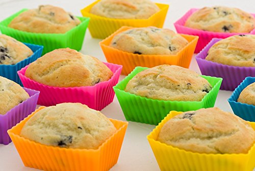 Silicone Baking Cups Bento Variety Bundle, Set of 18 Reusable Silicone Cupcake Liners for Baking, Lunch Box Dividers, Nonstick Silicone Muffin Cups, Silicone Cupcake Molds for Baking and Bento Box