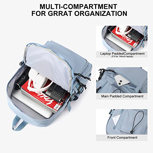 Backpack for Women Lightweight Durable BackpackTravel Rucksack Casual Daypack For Men Women Fit 14 Inch Laptop Backpacks