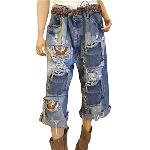 Womens Yoga Pants Petite Length 4th of July Plus Size Jeans for Women 3X Womens Jeans Straight Leg Stretch Women's Ripped Tassel Wide Leg Western July 4 Jeans for Women Trendy Short Length