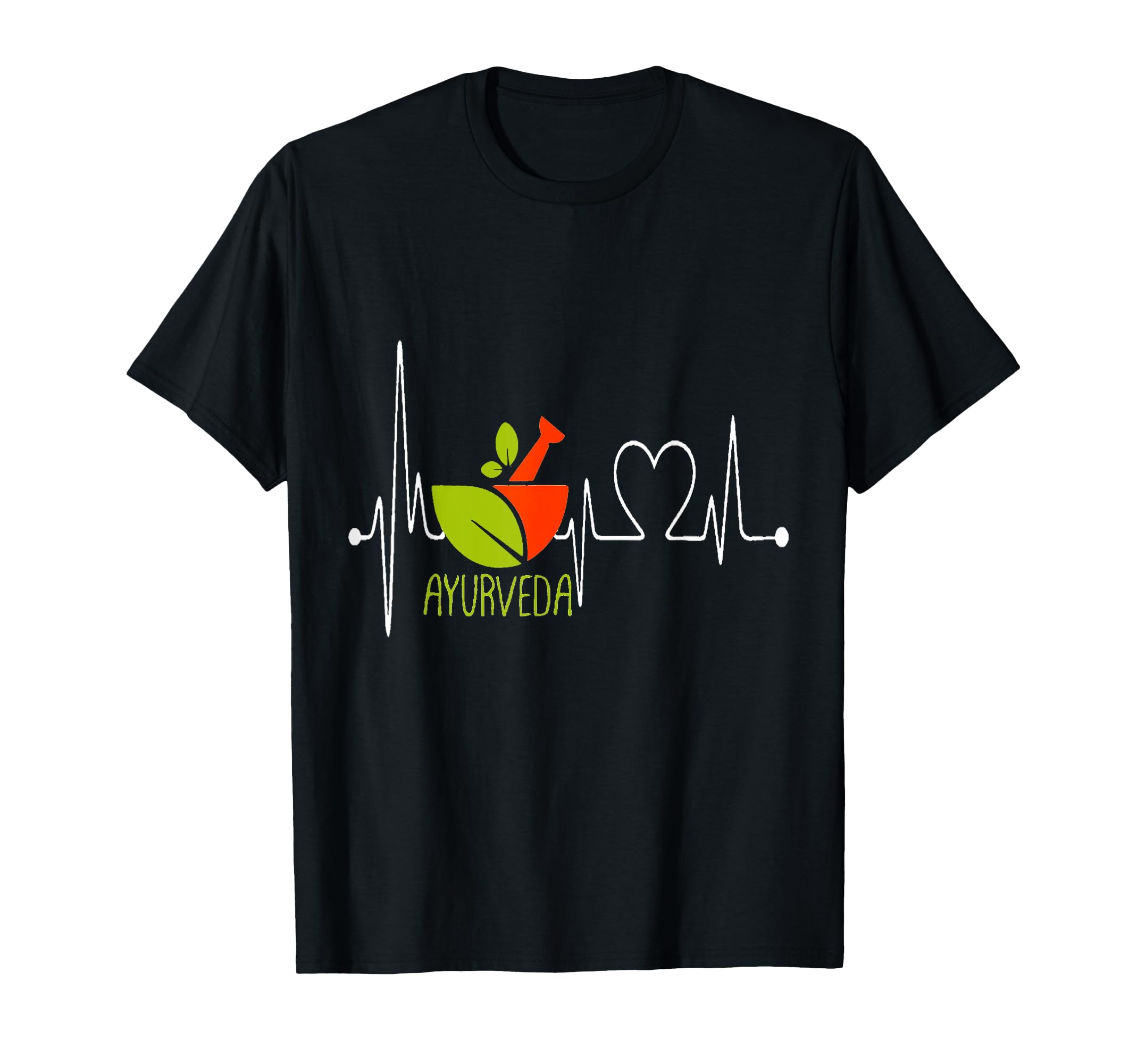 Ayurveda My Heartbeat EKG Ayurvedic Homeopathy Yoga Gift T-Shirt
