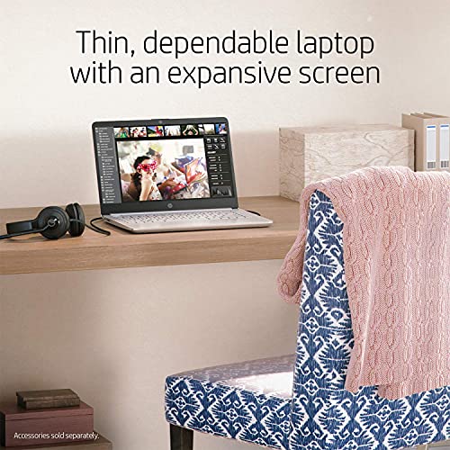 HP Premium Laptop (2021 Latest Model), 14" HD Touchscreen, AMD Athlon Processor, 8GB RAM, 192GB SSD, Long Battery Life, Online Conferencing, Natural Silver, Win 10 with Microsoft 365 (Renewed)