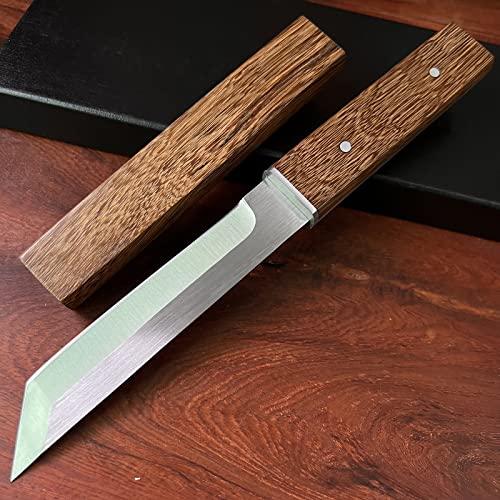 MADSABRE Bundle of 2 Items - Dual Blade Pocket Knife - Japanese Samurai Tanto Fixed Blade Katana - Perfect for Outdoor Hunting Survival Camping EDC Camping Hiking, Unique Gifts for Men