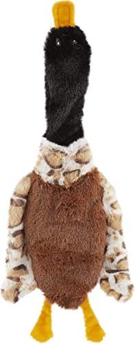 SPOT Skinneeez Stuffless Dog Toy with Squeaker | Plush Tug of War Goose Squeak Toy for Small and Large Dog Breeds | Small
