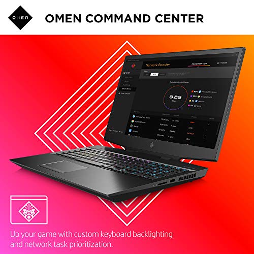OMEN by HP 2019 17-Inch Gaming Laptop, Intel i7-9750H, NVIDIA GeForce RTX 2070 (8 GB), 16 GB RAM, 512 GB Solid-State Drive, VR Ready, Windows 10 Home (17-cb0080nr, Shadow Black)