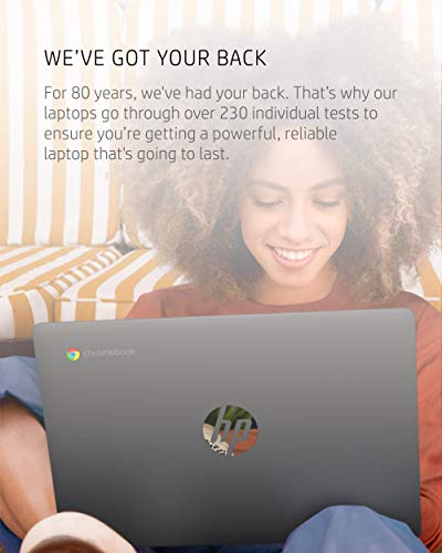 HP Chromebook 11.6-inch Laptop, MediaTek MT8183, MediaTek Integrated Graphics, 4 GB RAM, 32 GB eMMC Storage, Chrome (11a-na0010nr, Ash Gray) (Renewed)