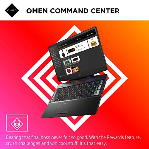 OMEN by HP 2019 17-Inch Gaming Laptop, Intel i7-9750H, NVIDIA GeForce RTX 2070 (8 GB), 16 GB RAM, 512 GB Solid-State Drive, VR Ready, Windows 10 Home (17-cb0080nr, Shadow Black)
