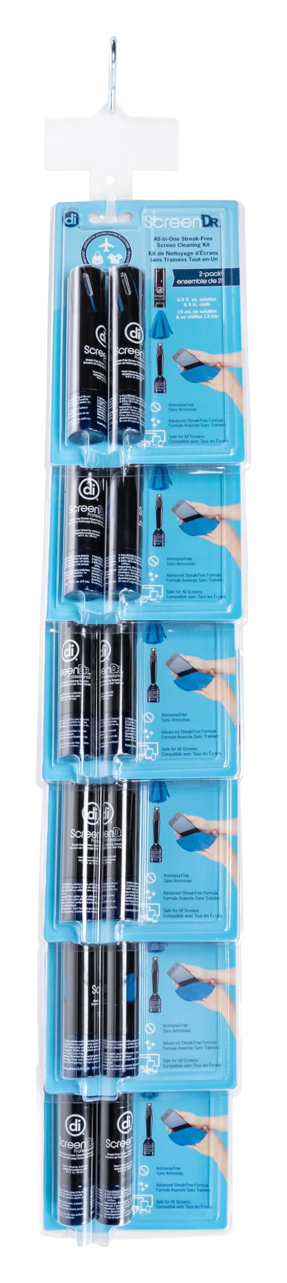 Allsop Digital Innovations ScreenDr 0.5 oz Screen Cleaning Kit Travel Size 2 - pack for Laptops / Tablets / Smartphones, .05 oz 32031